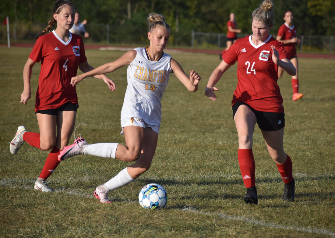 Nadaud scores twice for Champion to edge high-scoring Columbiana 2-1 ...